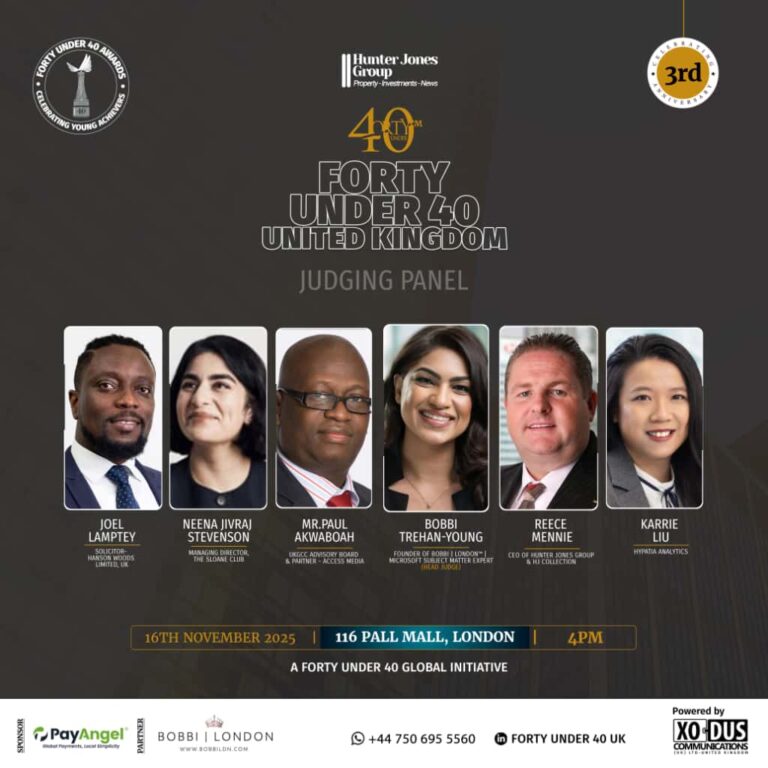 About – Forty Under 40 Awards UK